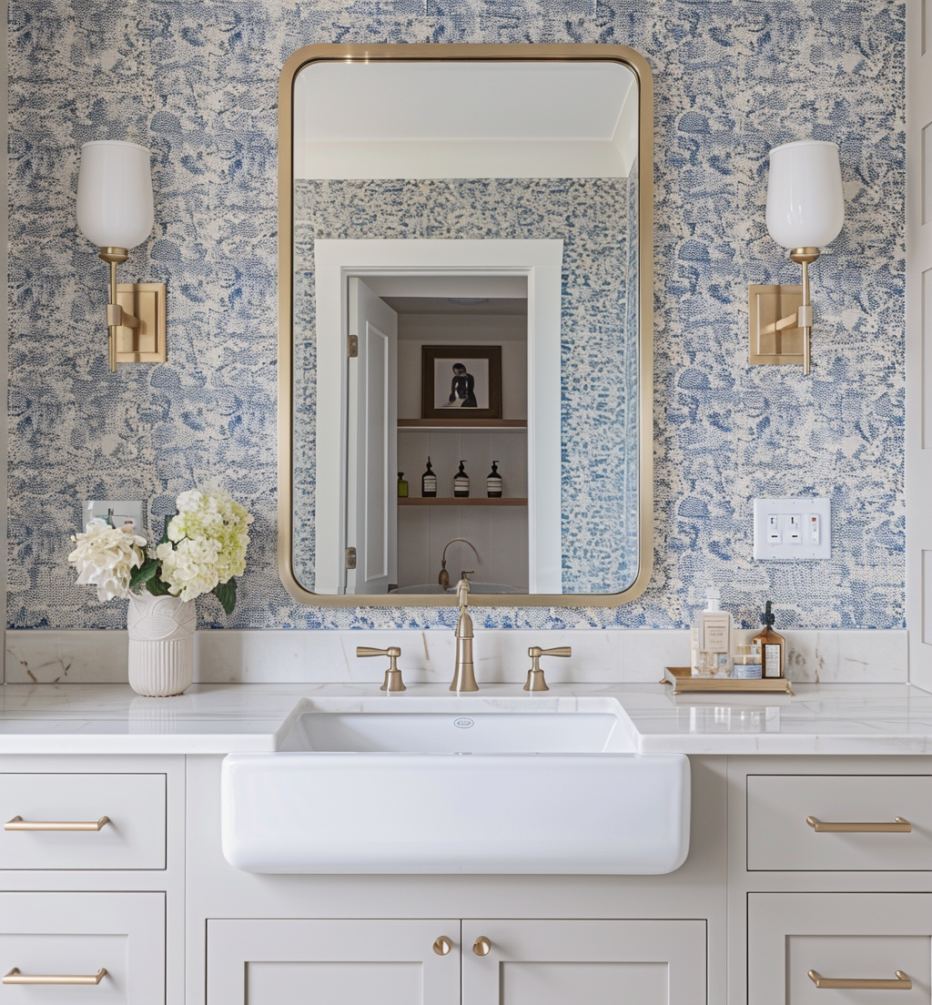 Modern Powder Room Inspiration — Modern Design Homes | Tampa Interior ...