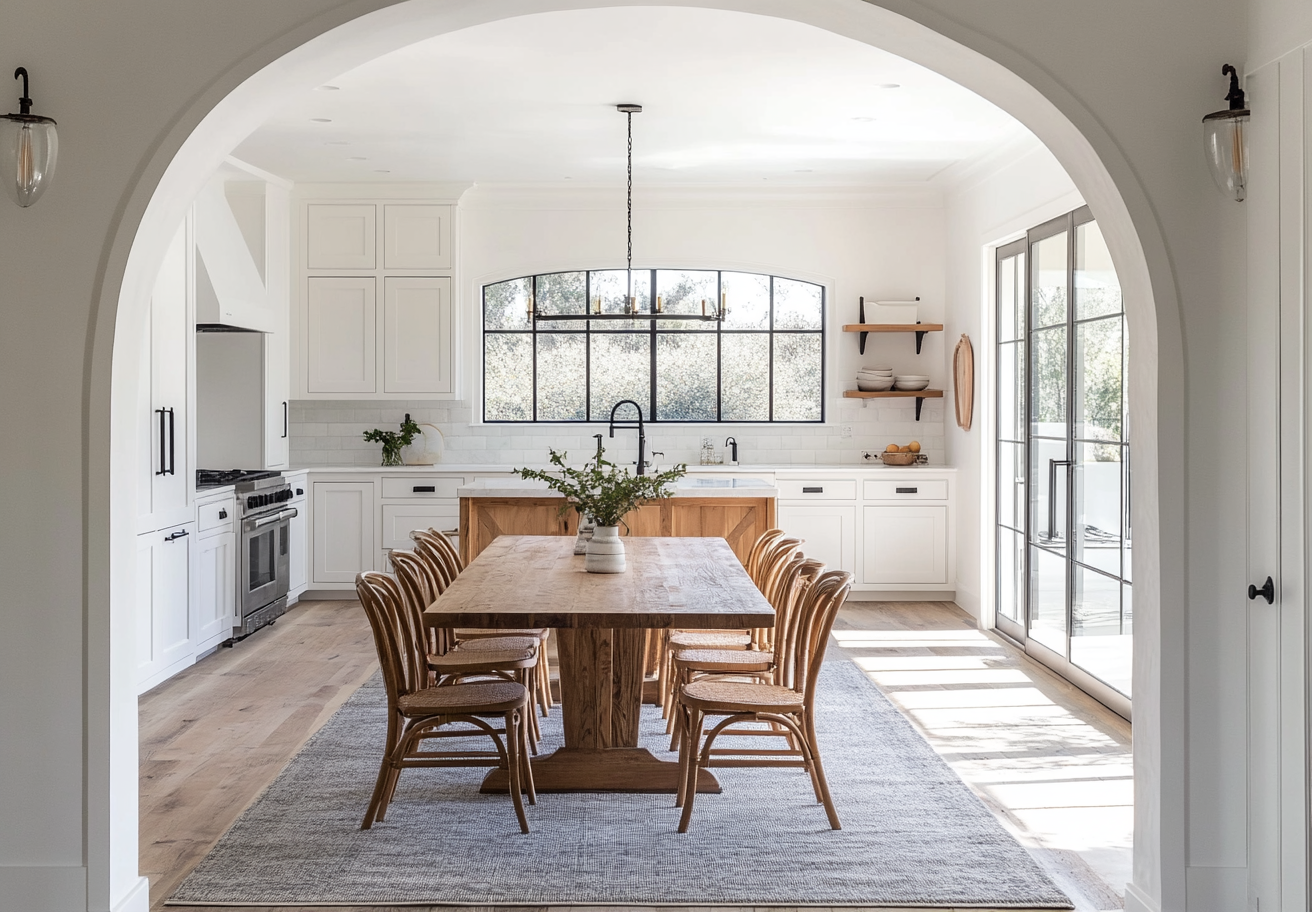 Arched Doorways in Modern Farmhouses Dining Rooms — Modern Design Homes ...